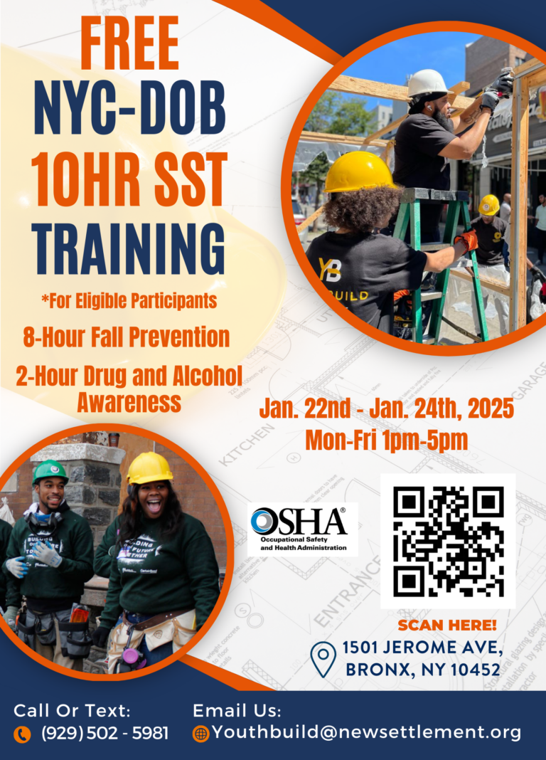 YouthBuild | New Settlement Apartments